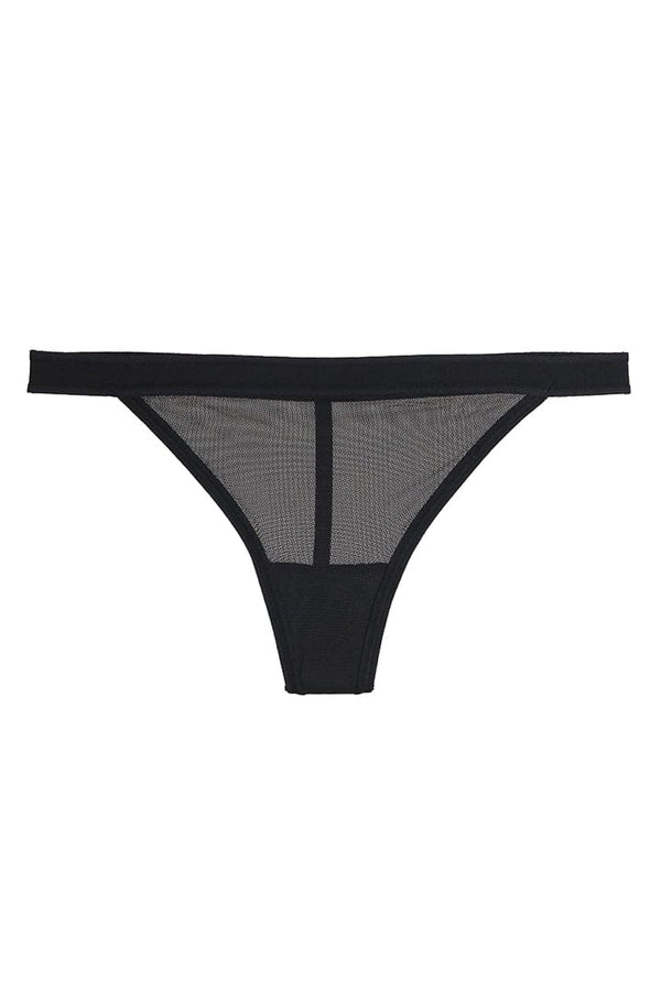 Sheer Mesh G-String - Black - Chérie Amour