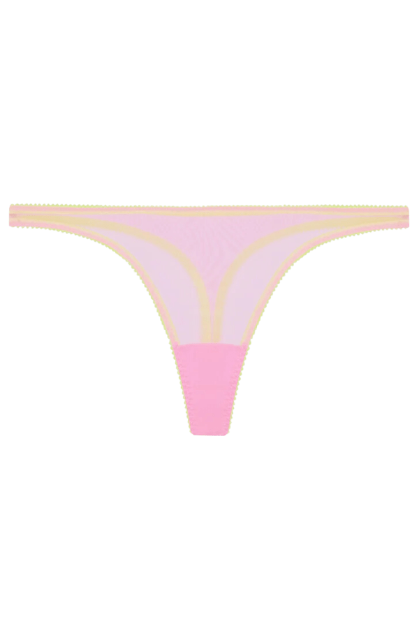 Ines Clean Tulle Thong - Bright Pink - Chérie Amour
