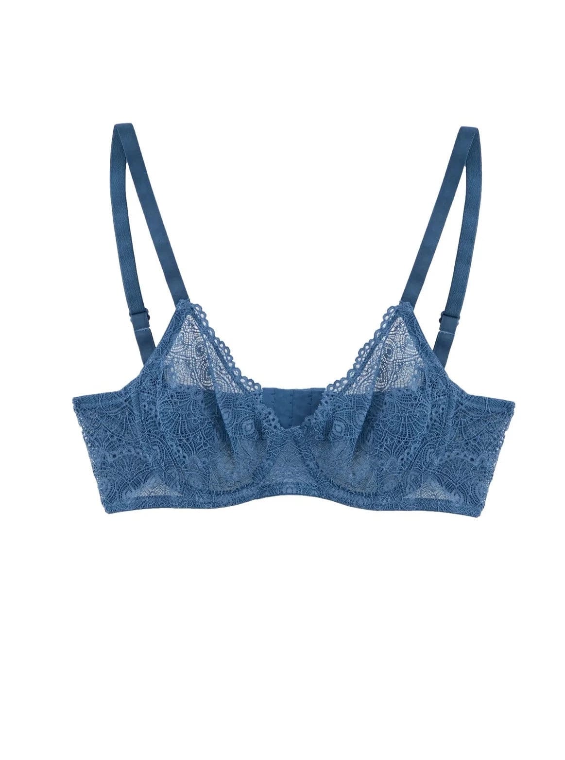 Camellia Underwire Full Cup Bra - Cornflower - Chérie Amour